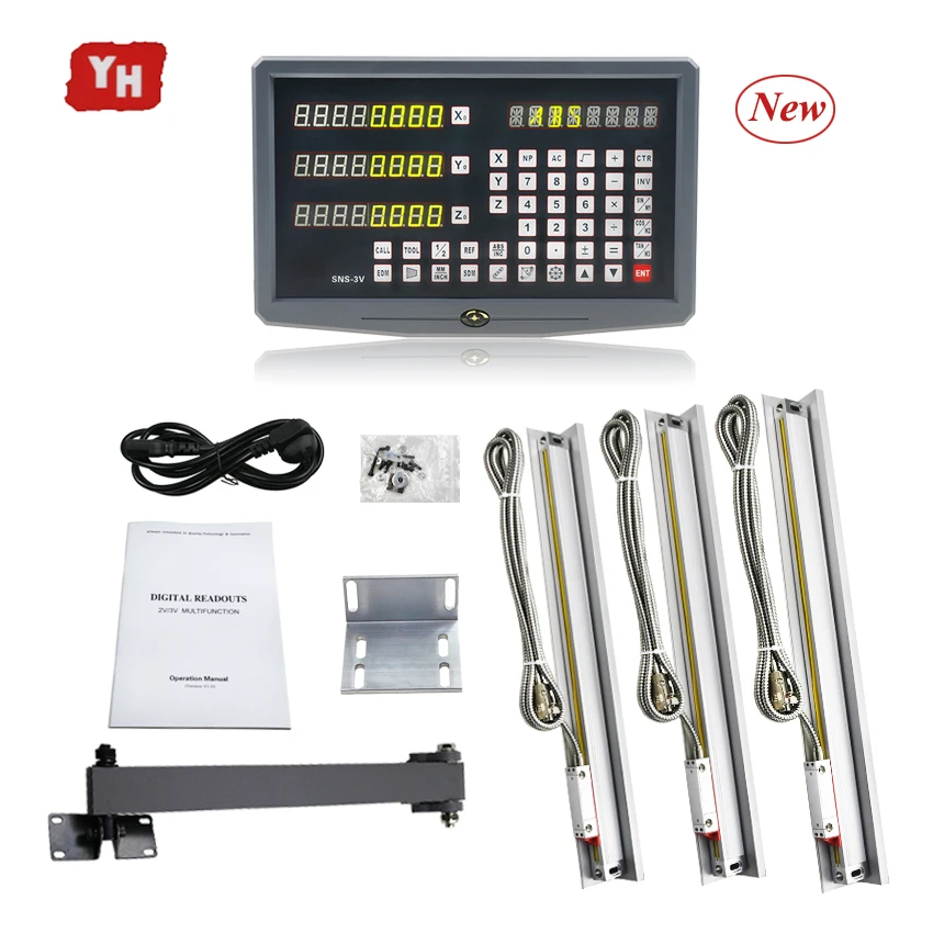 Milling Lathe Machines Tool Complete Dro Kit Digital Readout Display ...