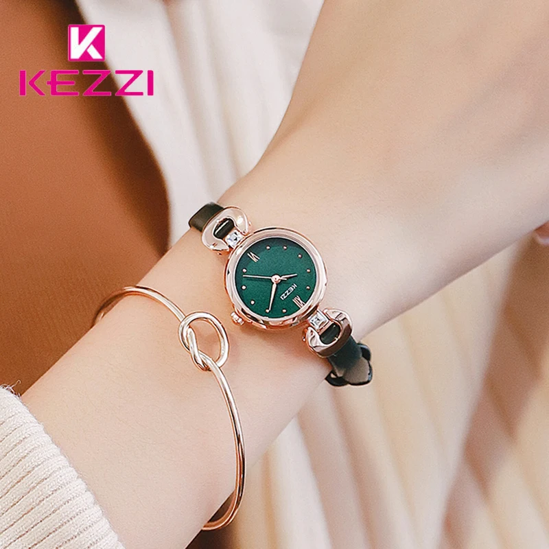 Kezzi-Brand-Ultra-Thin-Quartz-Watch-Woman-Simple-Small-Dial-Leather ...