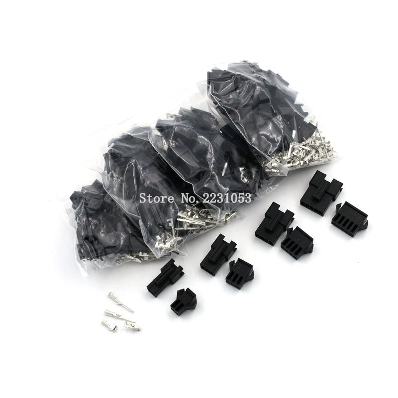 40Sets SM2.54 Kit Connector Assortment Kit 2p 3p 4p 5p 2.54mm Pitch ...