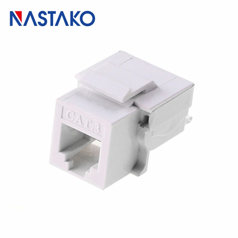NASTAKO 6P4C CAT3 Tool-free telephone module Keystone RJ11 Connector 4 ...