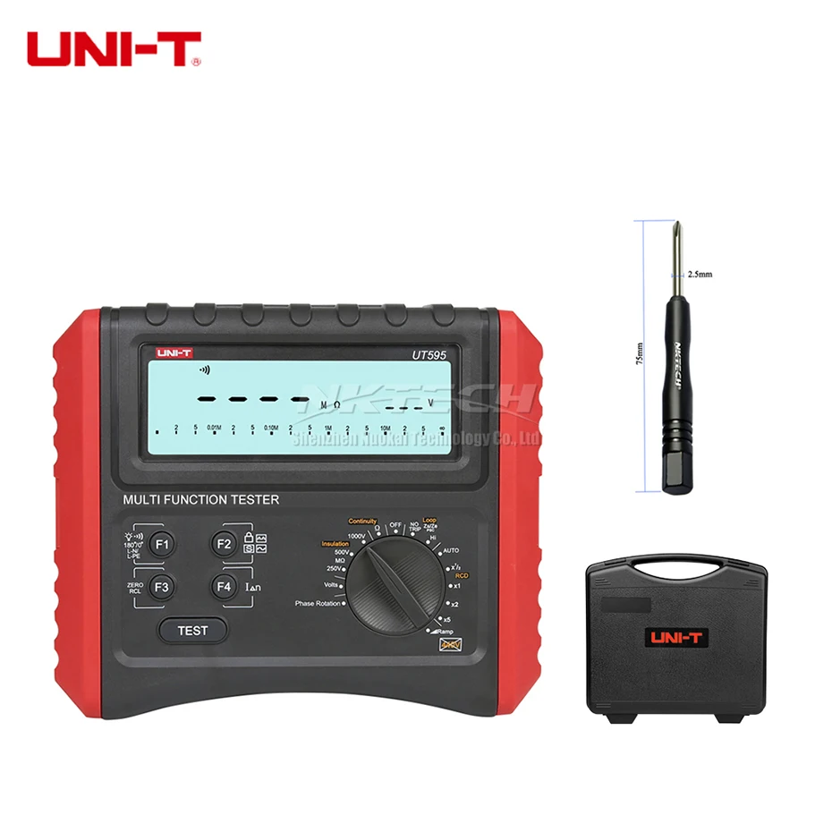 Uni-t Ut595 Multifunction Rcd Loop Testers Earth Ground Line Loop ...