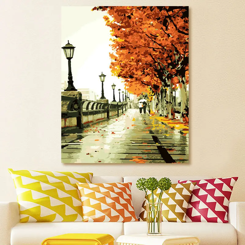 Diy Digital Painting The Autumn Coloring By Numbers Digital Paint By ...
