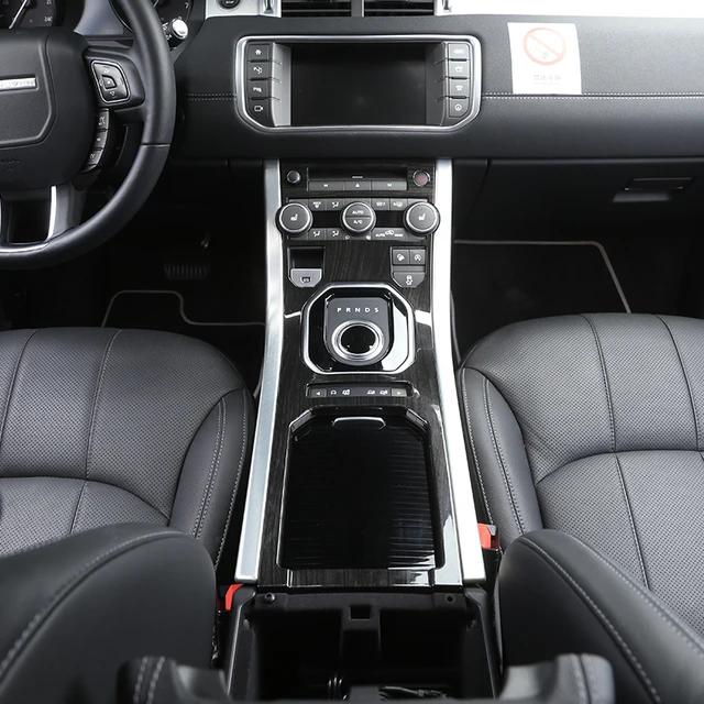 For Land Rover Range Rover Evoque Dark wood grain Center Console Gear ...