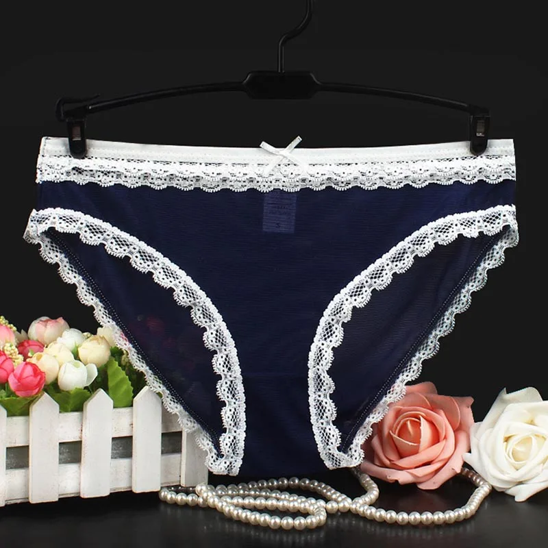 Plus Größe Frauen Unterwäsche Sexy Spitze Höschen Slips für Weibliche Hipster Unterhose Sexy ...