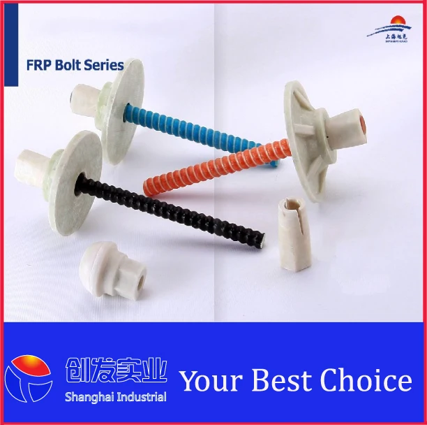 high quality FRP anchor bolts / fiberglass resin rock bolts / frp mine ...