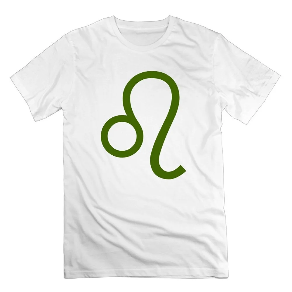Sleeve T Shirt Summer Men Tee Tops Clothing Mens Leo Zodiac Signs Lion