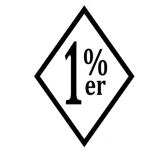 10CM*14CM 1%er One Percenter Biker Bad Boy Car Sticker Accessories Car ...