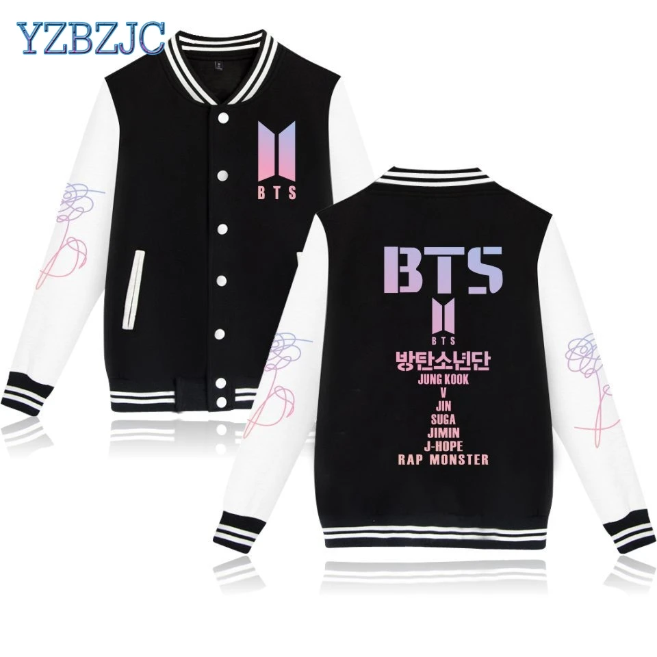 2018 Kpop BTS baseball Jacken Männer/Frauen Winter Jacken und Mäntel ...