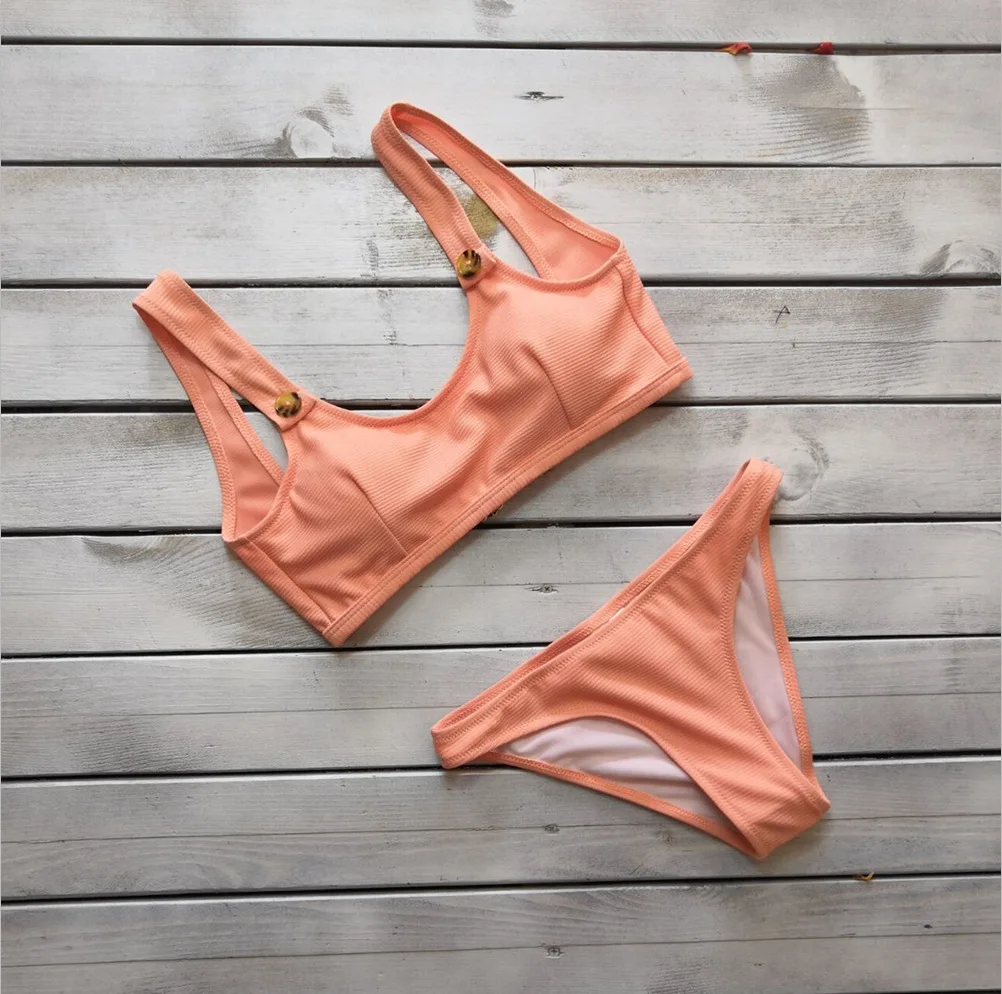 Vest Type Push Up Bikini Set Sexy Bikinis Women Swimwear Swimsuit Women ...