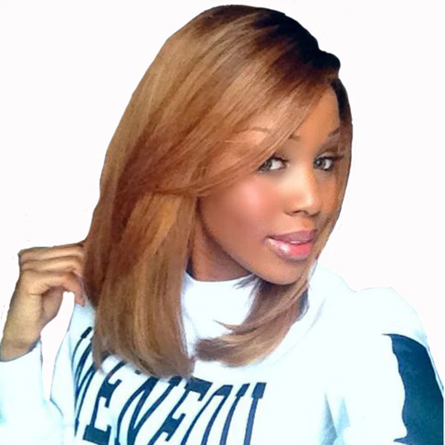 1b 30 Short Bob Human Hair Lace Front Wigand Glueless Full Lace Wig
