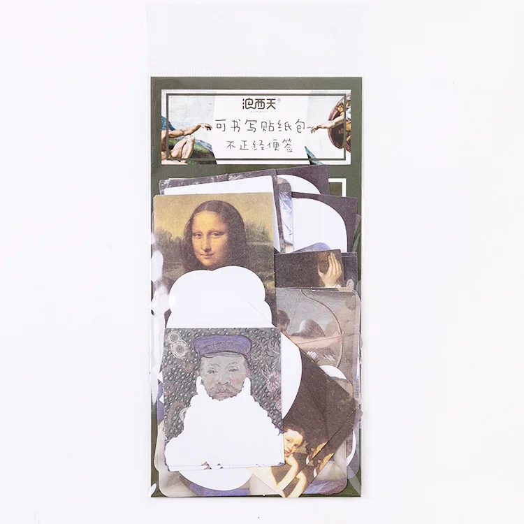 45pcs/pack Famous People Mona Lisa Bullet Journal Decorative Stationery ...