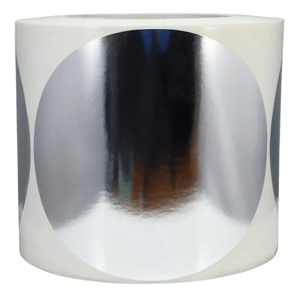 Click-to-Open-Expanded-View-2-Inch-Round-Metallic-Silver-Color-Coding ...