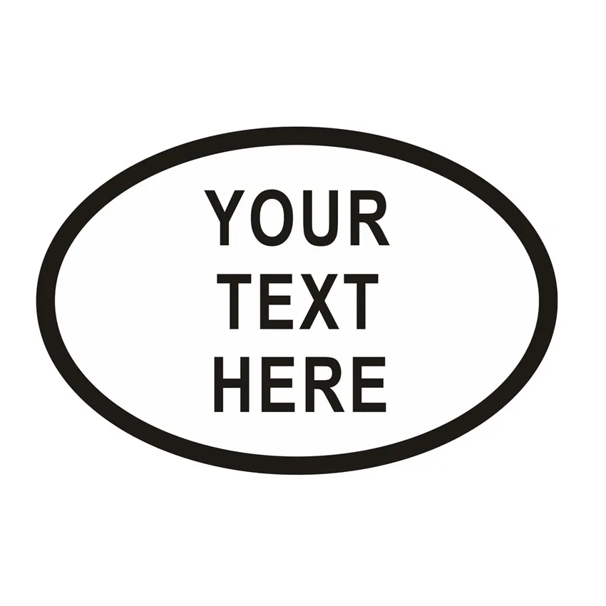 Oval Car Stickers With Letters at Isabel Yazzie blog