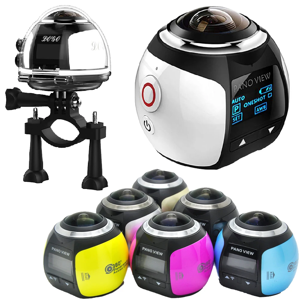 4K 360 Degree Mini Action Camera WiFi Sport Cam Deportiva Go Waterproof ...