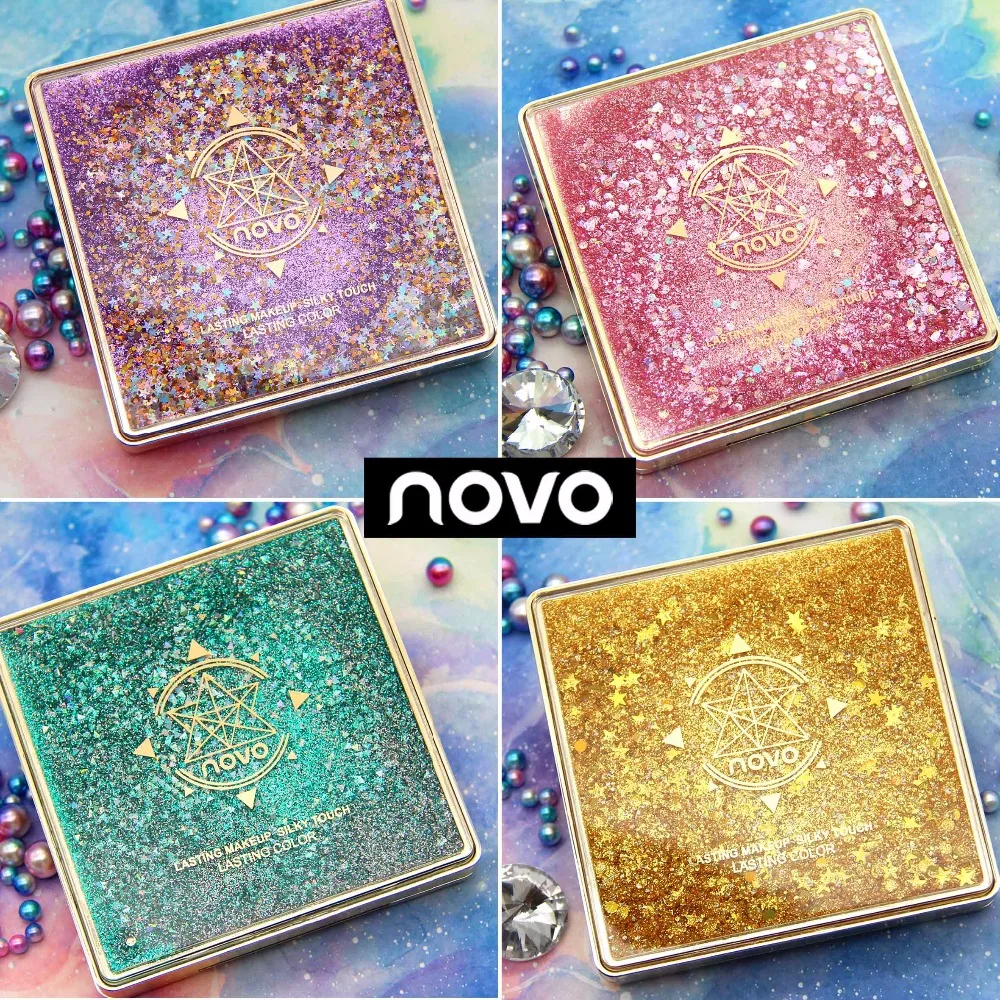 Novo makeup 12 colors eyeshadow powder quicksand designed heavy ...