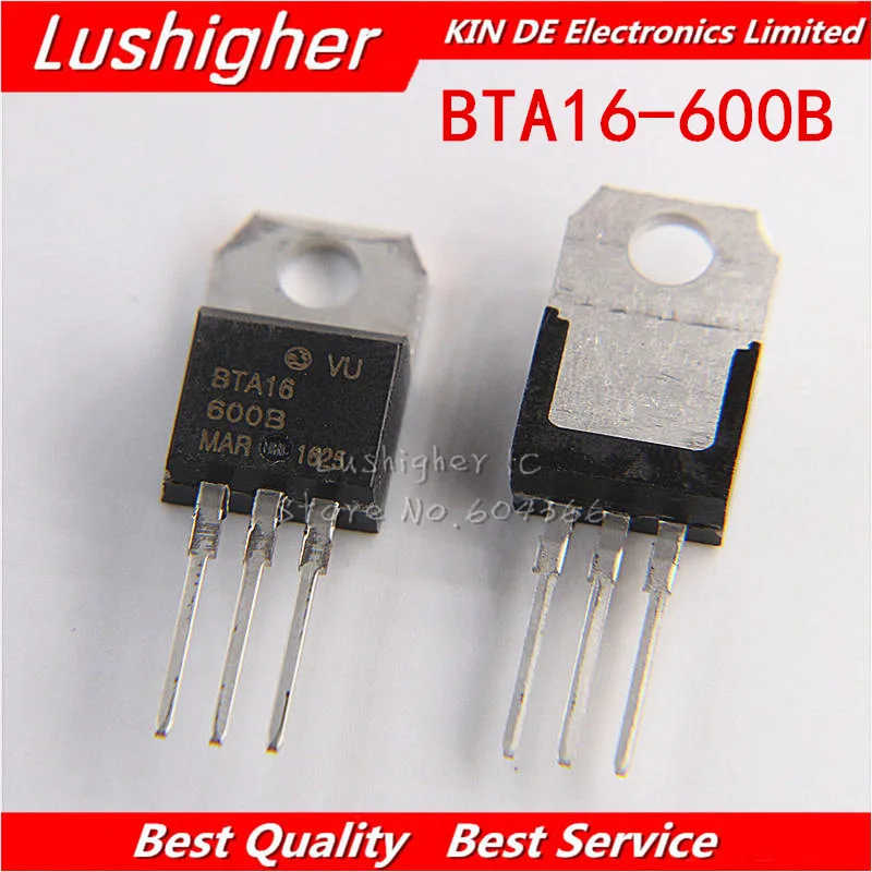 10pcs BTA16 600B TO 220 BTA16 600 TO220 BTA16 600V 16A TRIACS new and ...