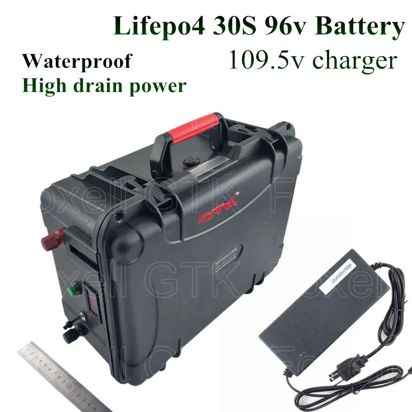 Lifepo4 96v 20ah Battery Pack Lifepo Lfp 35a Bms 109.5v For Inverter ...