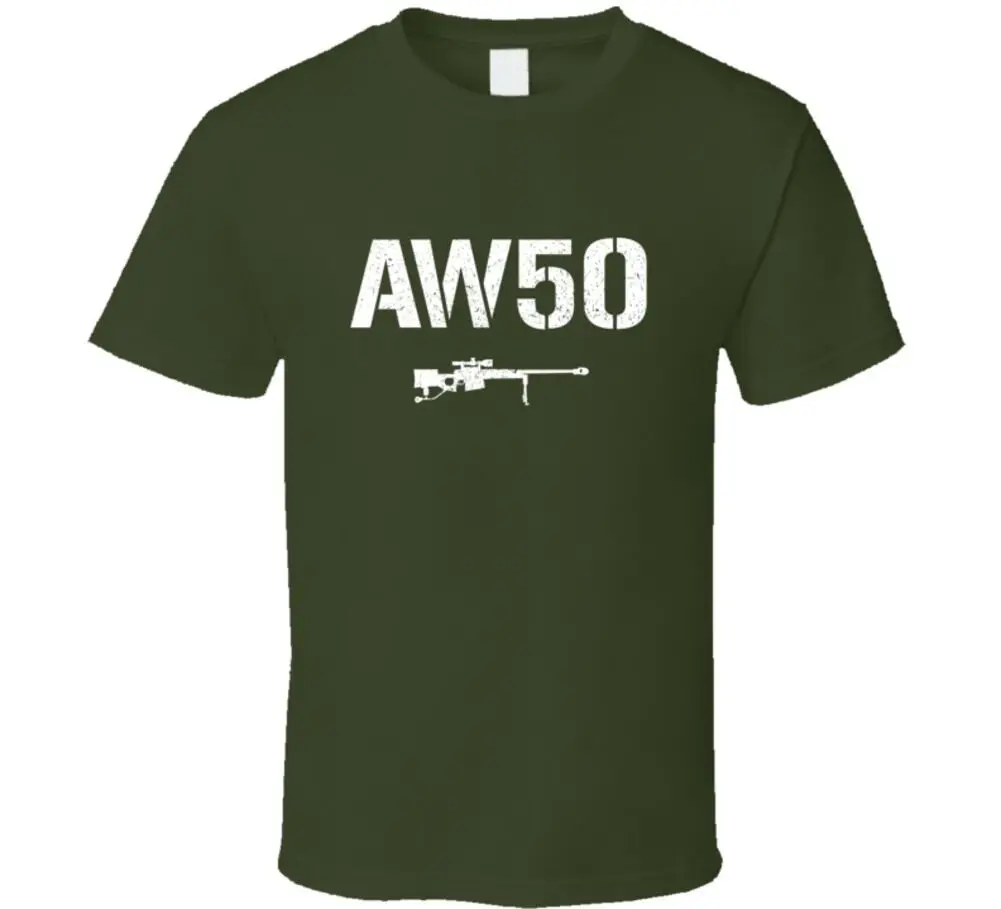 Aw50 Sniper Rifle Military Distressed T Shirt|T-Shirts| - AliExpress