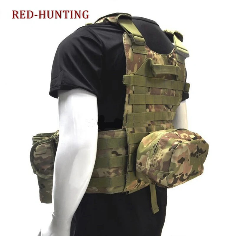 New USMC Airsoft Military Tactical Vest Molle Combat Assault Plate ...