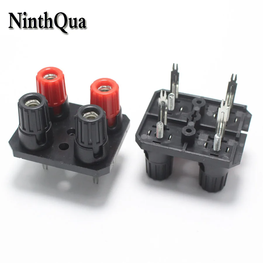 1pcs WP External Banana jack 4Pin Speaker Amplifier Wire Clip Audio ...