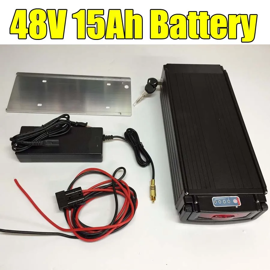 2016 hot sale 48V 15AH Lithium ion Rack Mount black Battery 2Amp ...