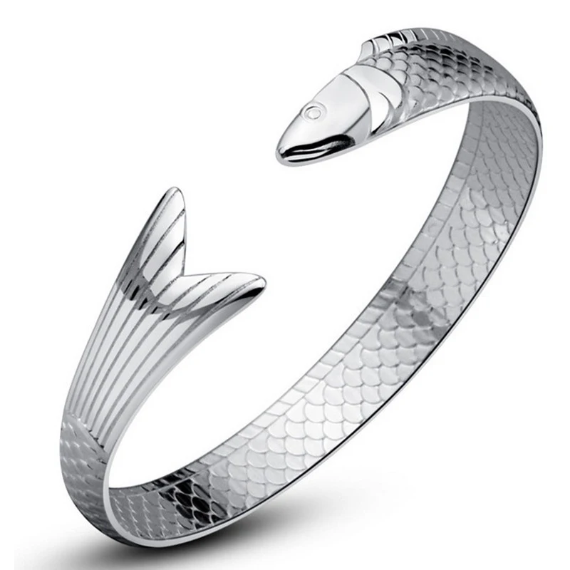 New Arrival Delicate 925 Sterling Silver Jewelry Lucky Fish Bracelet ...