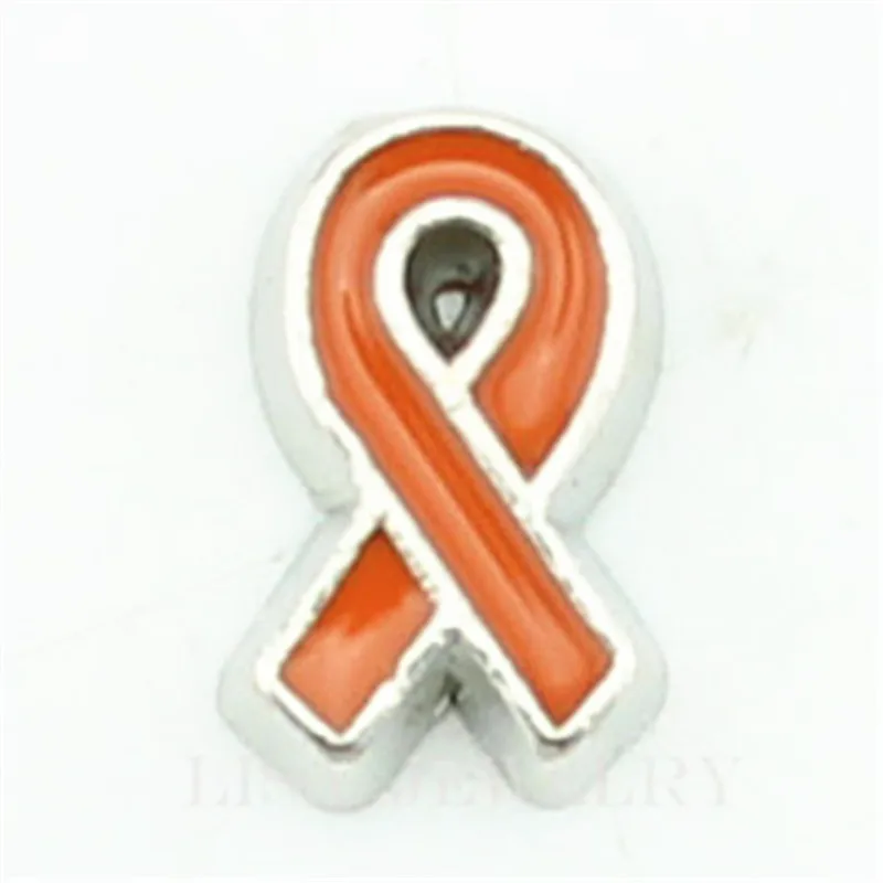 10pcs-lot-Orange-Breast-Cancer-Charms-Pink-Ribbon-Awareness-Floating ...