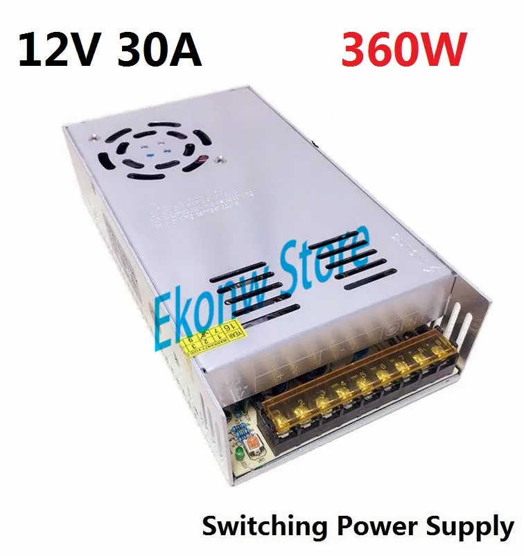 360W-12V-30A-Switching-Power-Supply-Factory-Outlet-SMPS-Driver-AC110 ...