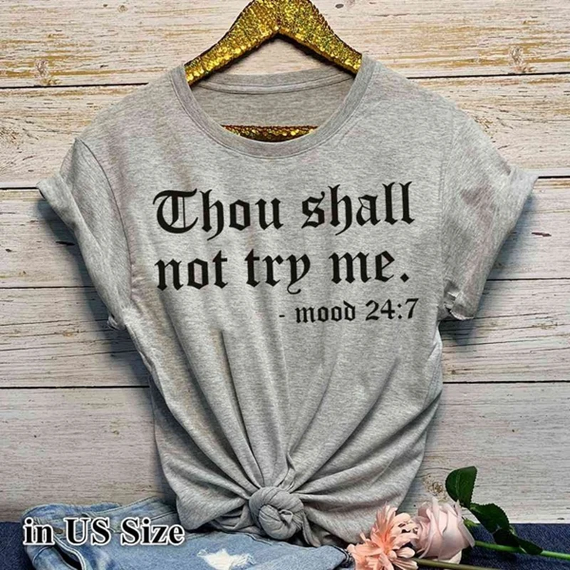 Puimentiua 2019 Letter Print Women T Shirt Summer Casual Short Sleeve O