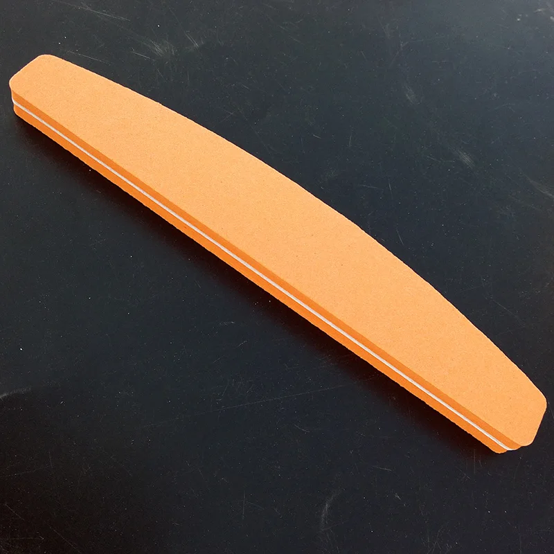 10-Orange-Boat-shape-Nail-Files-Nail-Buffer-Block-Tools-EVA-Nail-File ...