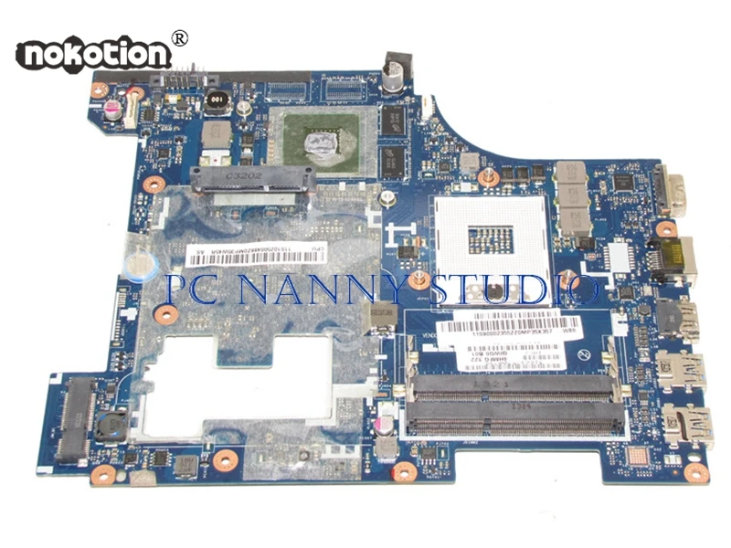 레노버 G580 노트북 메인 보드 QIWG6 LA 7988P HM76 DDR3 HD4000 GT710M 비디오 카드 ...
