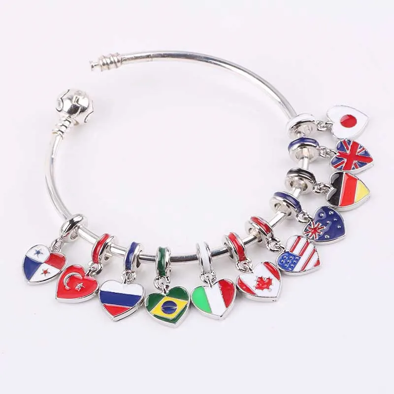 dodocharms 2018 spring new 11 country choose national flag Hanging bead ...