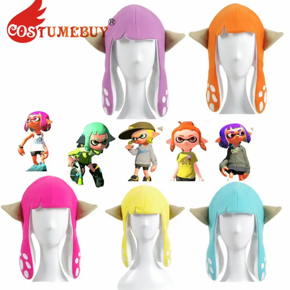 CostumeBuy Game Splatoon 2 Inkling Squid Cosplay Long Hat Adult ...