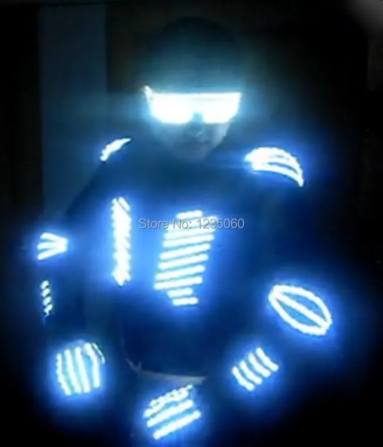 New Arrival Fashion Led Armor Ds Costume Men Light Up Jackets Glove ...