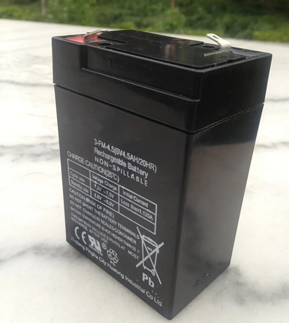 Wholesale Battery 6V 4.5AH Small Lead Acid Battery Storage Battery ...