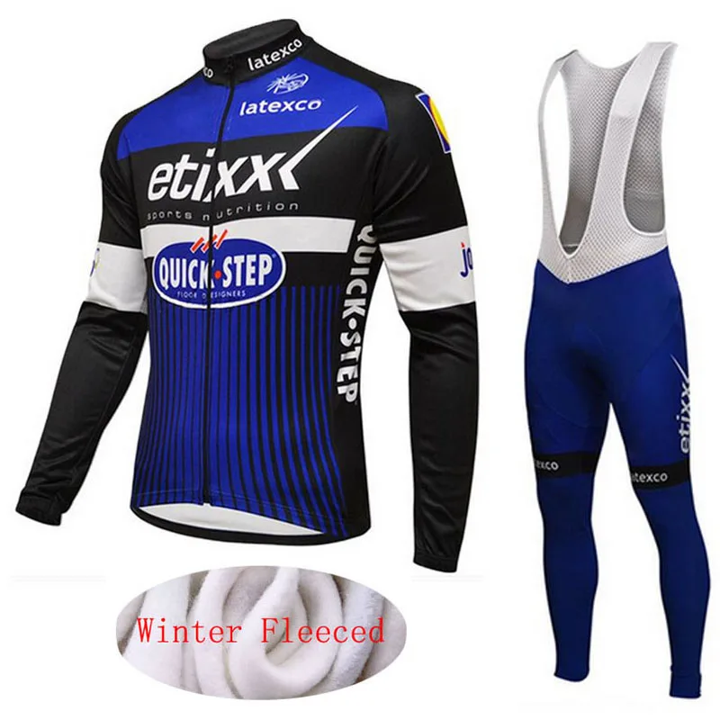 Pro Team Long Sleeve Winter Thermal Fleeced Cycling Jersey Sets ...