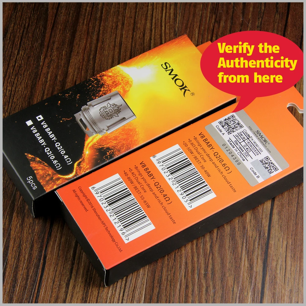 Original Smok TFV16 mesh V8 Baby Coil V8 Baby-T8 V8 Baby-T6 V8 Baby-X4 ...