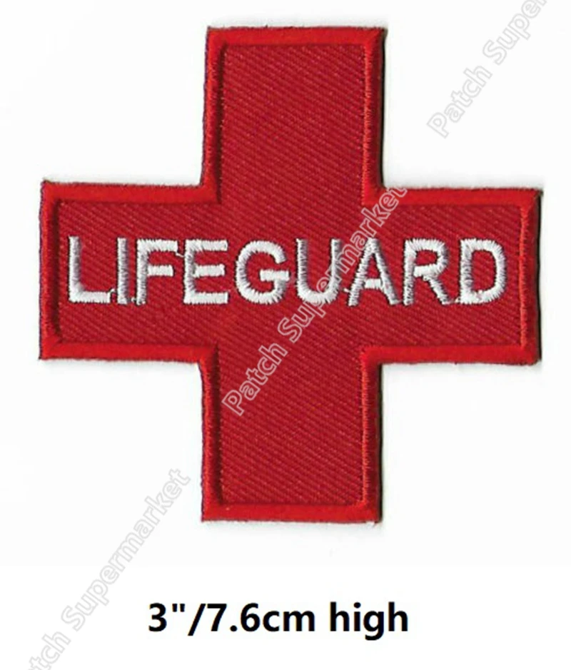 Lifeguard Medic Nurse Doctor Red Cross Patches Medical Logo Embroidered ...