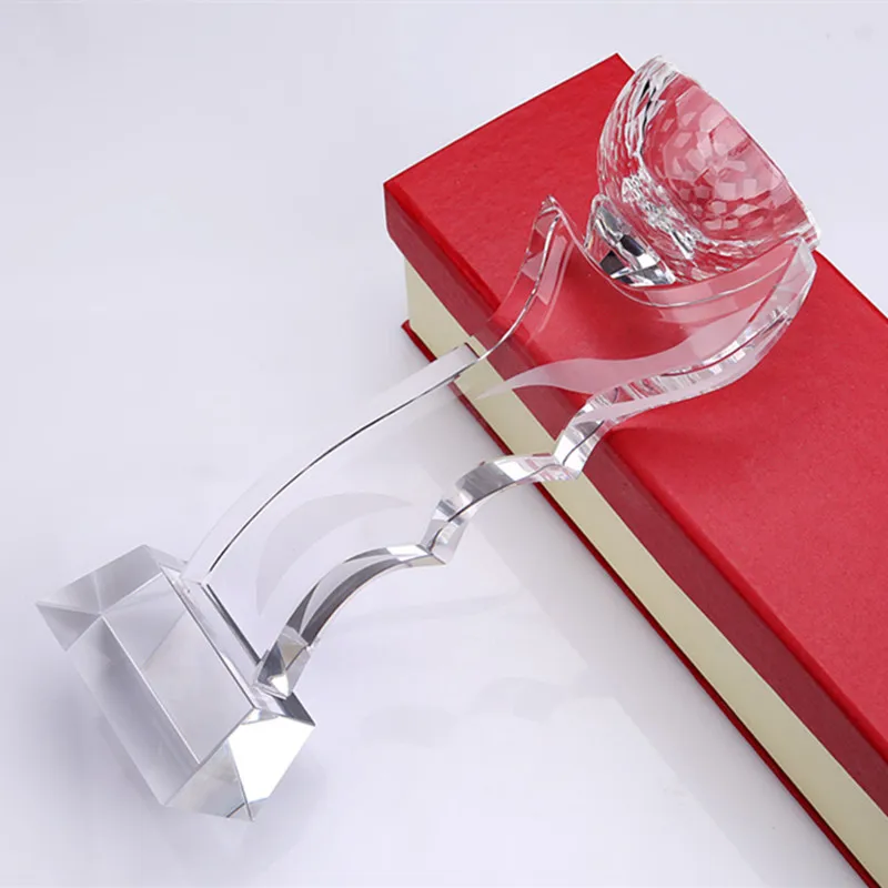 CTCB0053 Crystal Trophy Free Engraved Glass Award Cup With a Bowl For ...
