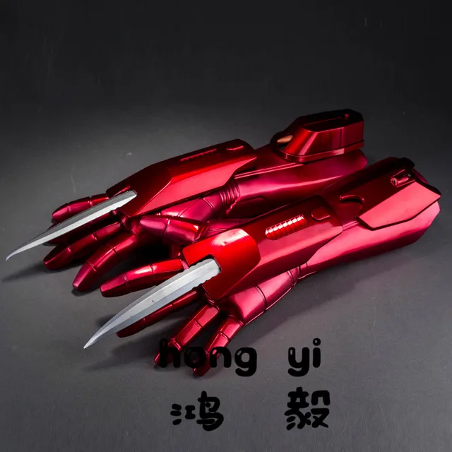The new 1: 1 Wearable Iron Man sleeve sword can shine can launch shells ...