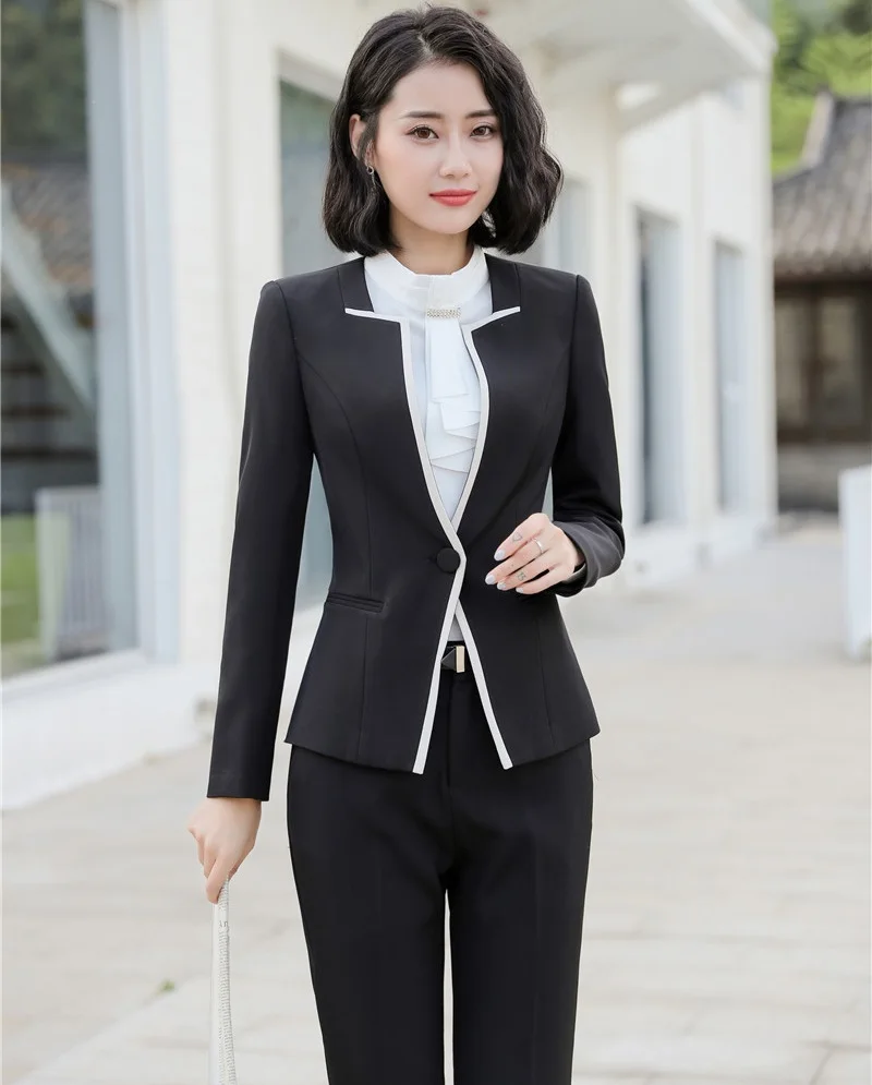 Formal Uniform Styles Pantsuits Professional Business Suits With ...