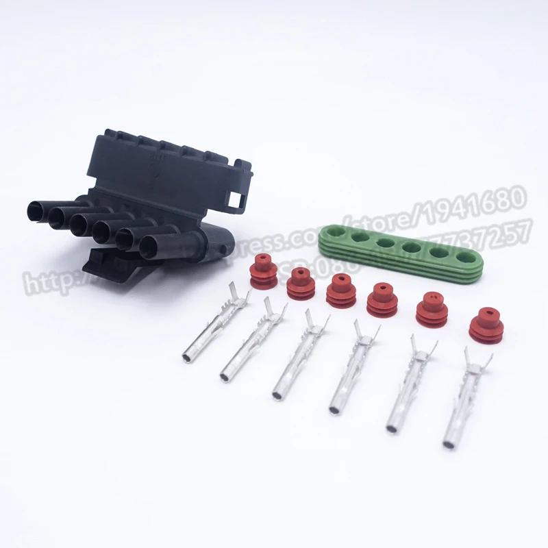 Delphi Weatherpack Style 2.5 Series 6 Positions Auto Connector Male ...
