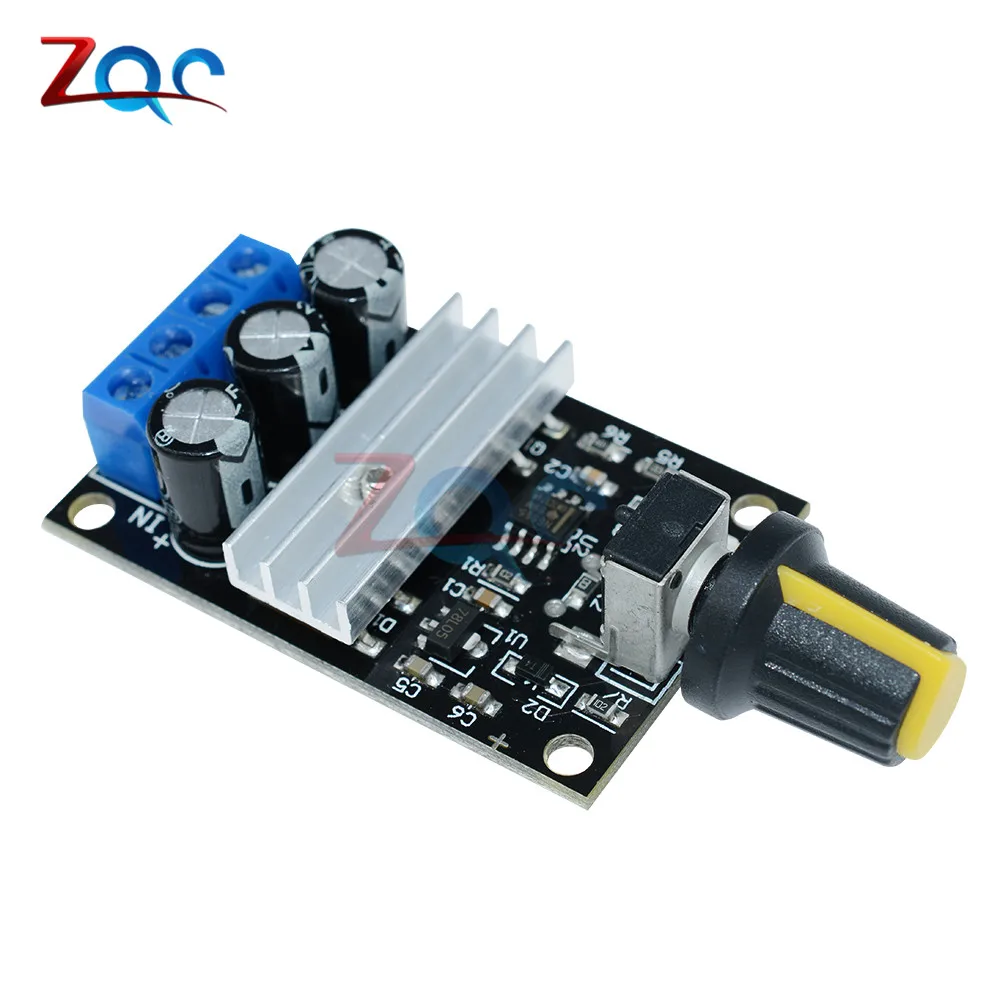 DC 6V 12V 24V 28VDC 3A 80W PWM Motor Speed Controller Regulator Adjustable Variable Speed ...