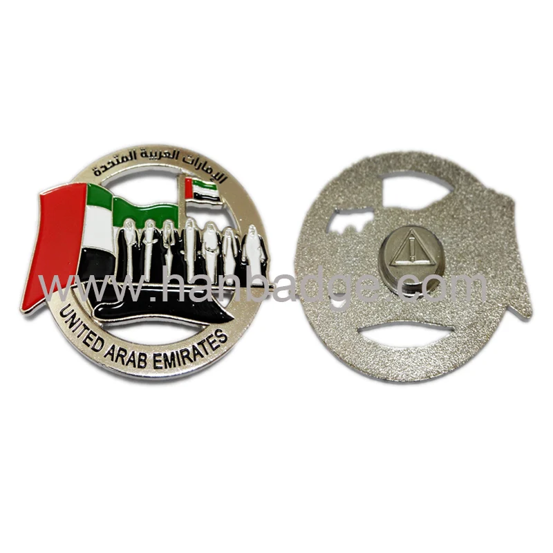 Customized National Day Badges Custom Sheiks Pin The United Arab ...