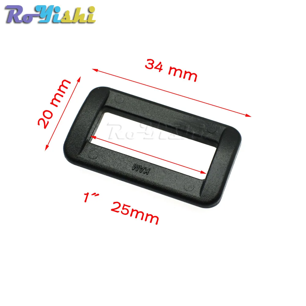 1"(25mm) Webbing Plastic Loops Looploc Rectangle Rings Adjustable ...