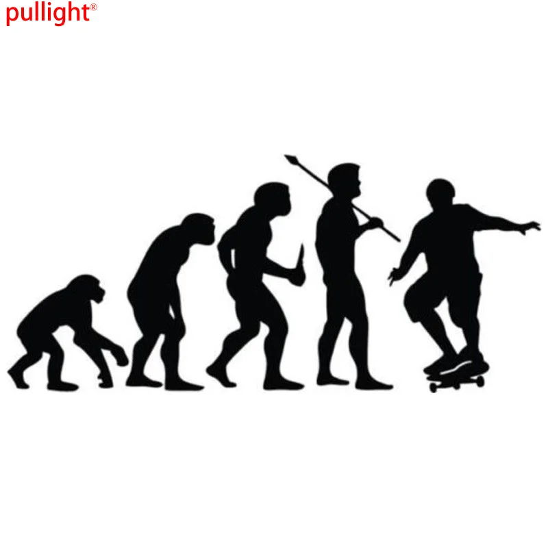 Creative-Car-Stickers-Evolution-Of-Skateboarding-Personality-Motorcycle ...