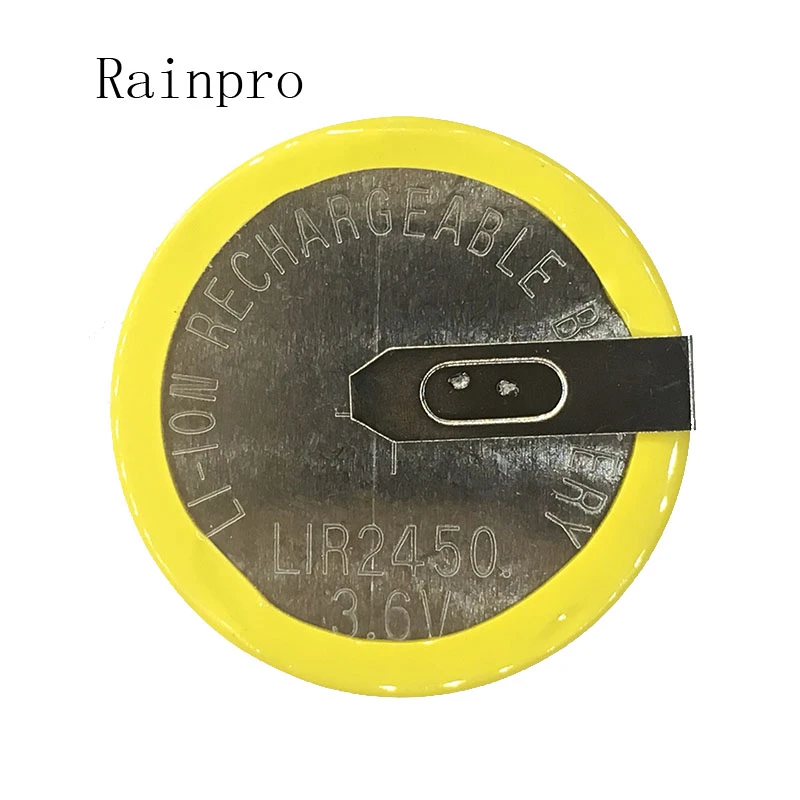 Rainpro 2pcs/lot Lir2450 Horizontal Welding Foot Battery 3.6v ...