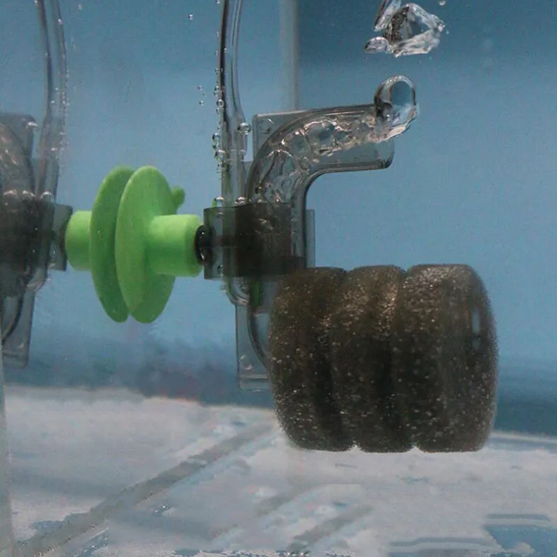 Mini Aquarium Filter Fish Tank Shrimp Pond Air Pump Biochemical Sponge ...