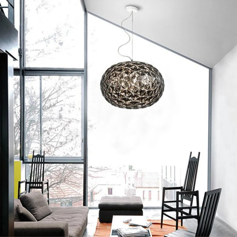 Modern Crystal Ball Parlor Led Pendant Light Living Room Bedroom ...