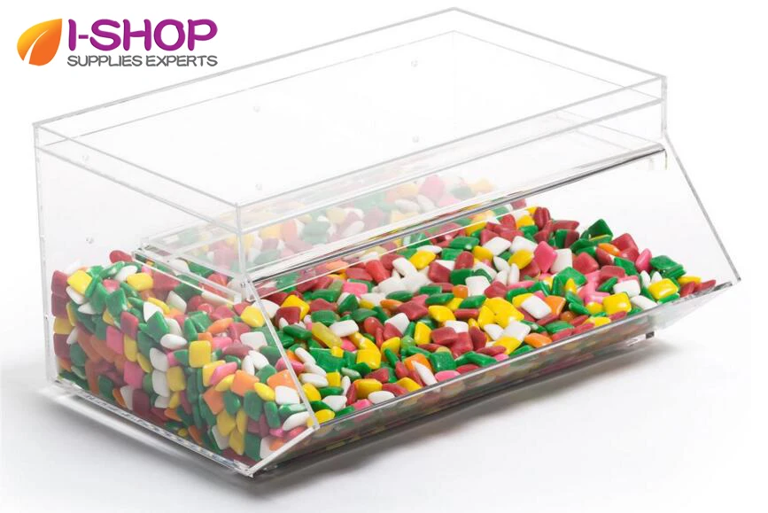 Clear Acrylic Candy Bin Is Stackable Candy Storage Box - Storage ...